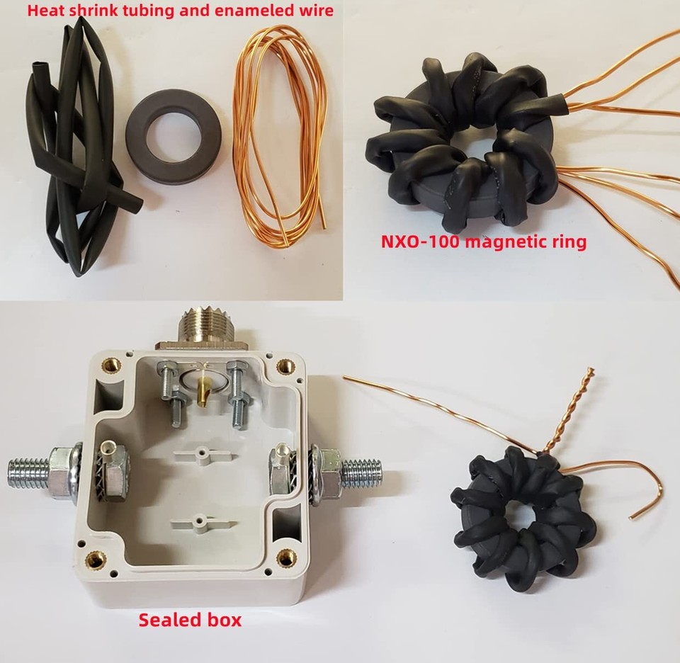 Balun DIY Kits for HAM Radio Equipment 1-30MHz NXO-100 Balance Balun ...