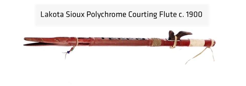 Native American Style Flute - Lakota Sioux Replica Love Flute ...