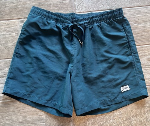 Bather Swim Trunks Mens Large Green Lined Shorts Beach Pockets | eBay