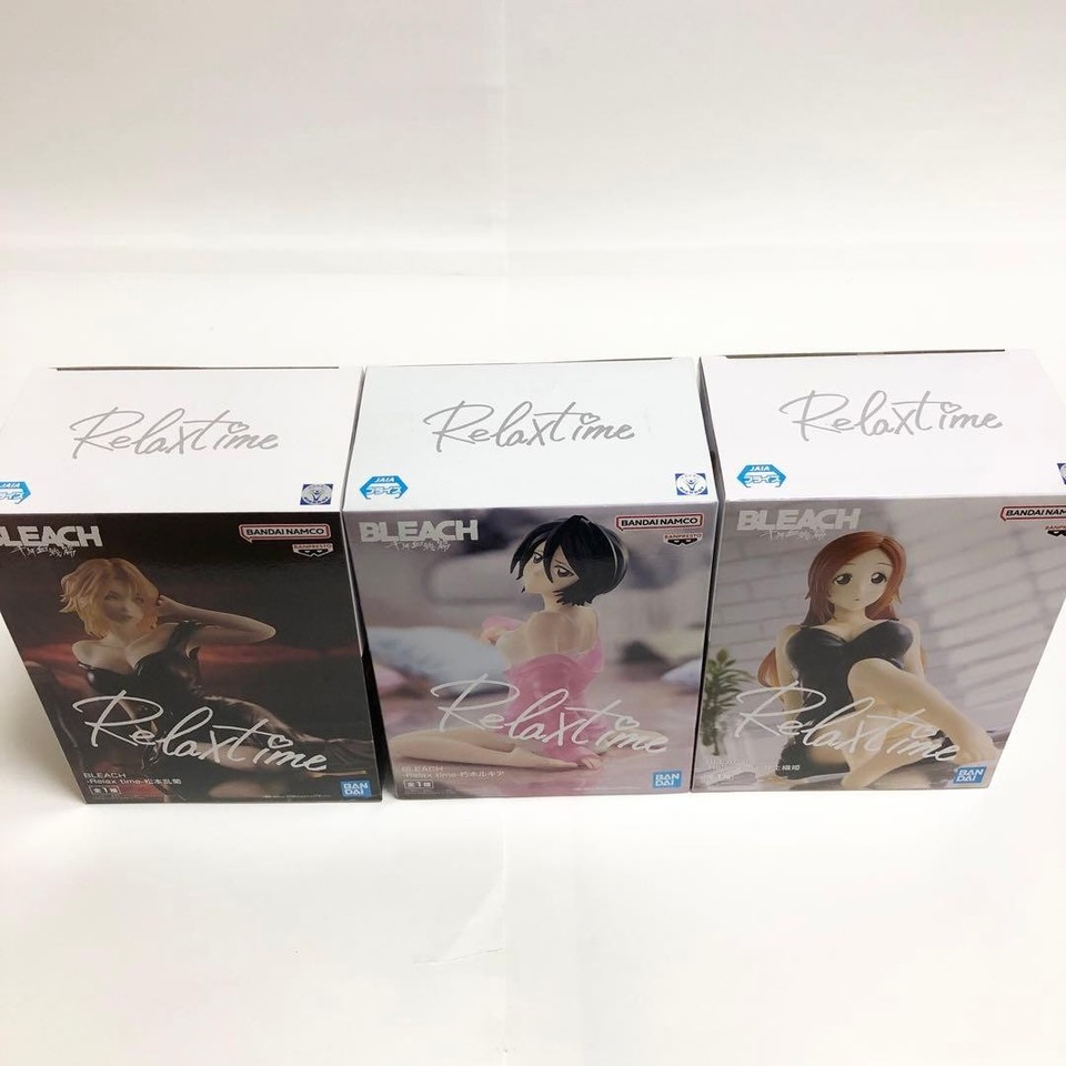 Banpresto Bleach Relax Time Rukia Kuchiki Inoue Orihime Rangiku Figure ...
