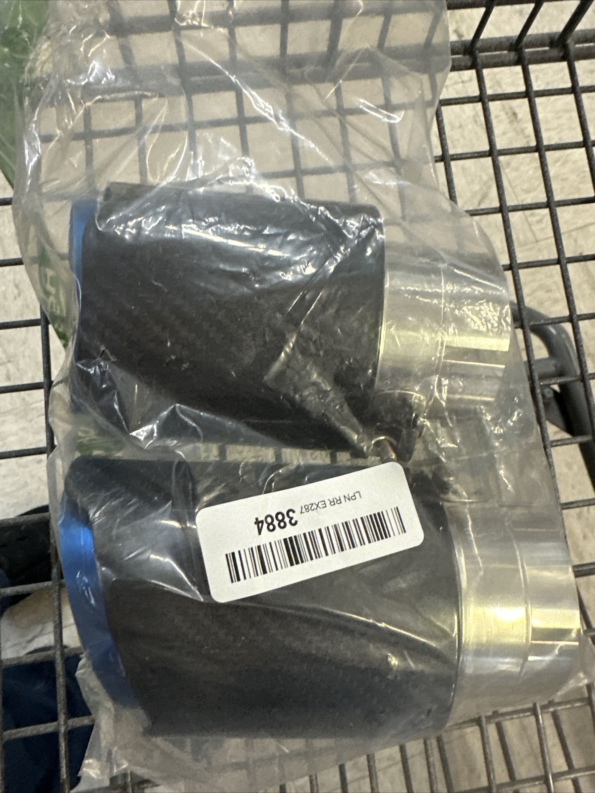 2pcs NEATMI Carbon Fiber Exhaust Tip Stainless Steel Blue Inlet: | eBay