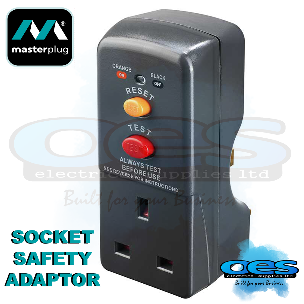 MASTERPLUG ARCDKG RCD PLUG-IN ADAPTER CIRCUIT BREAKER SAFETY TRIP ...