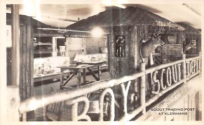BUFFALO New York postcard RPPC US USA Kleinhans BSA Scout Trading Post ...
