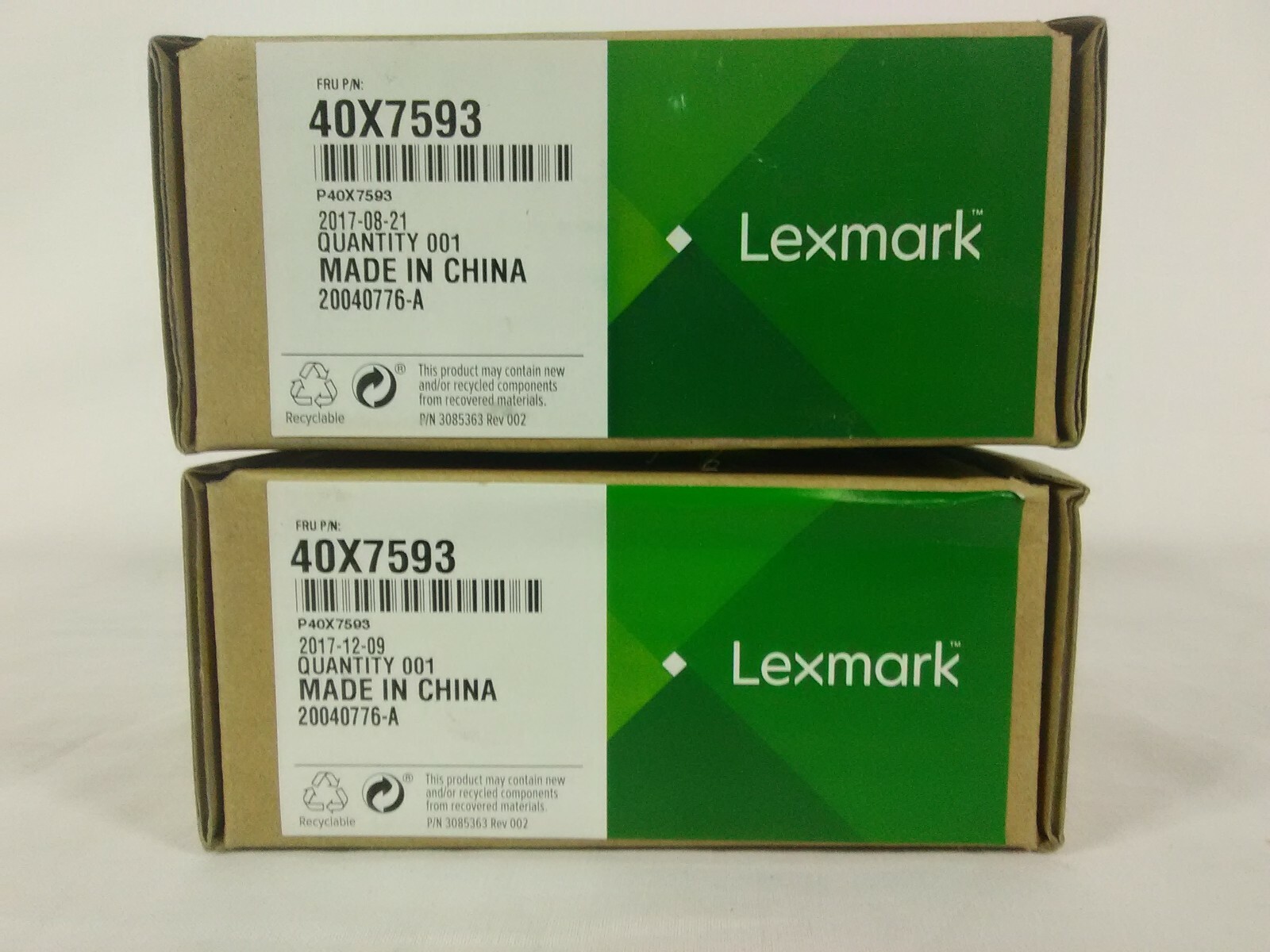 NEW IN BOX Lexmark 40X7593 Pick Roller Assembly LOT OF 2 With One Year ...