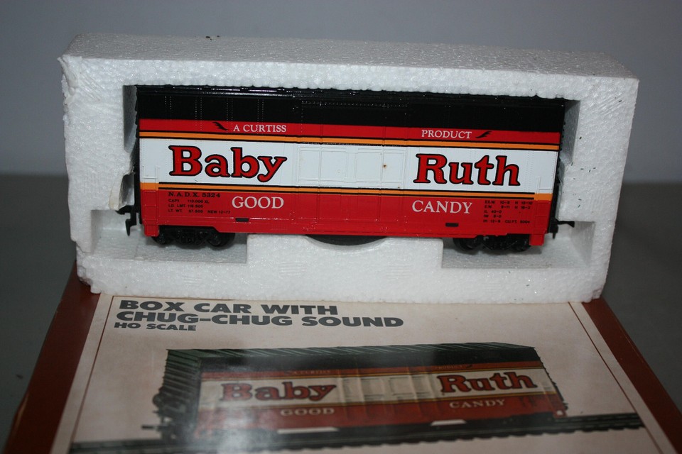 VINTAGE TYCO BABY RUTH BOX CAR WIT CHUG-CHUG SOUND | eBay