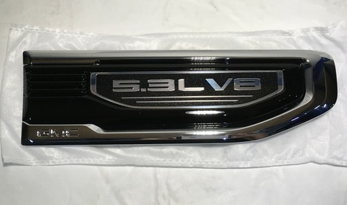 2019-2021 GMC SIERRA PASSENGER FRONT FENDER VENT CHROME W/5.3 NEW GM ...