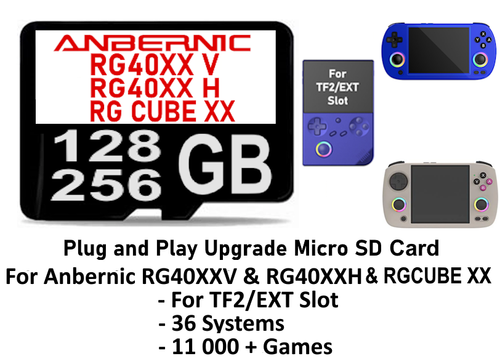Anbernic RG40XX V / RG40XX H / RGCUBE XX Plug & Play Upgrade Micro SD ...