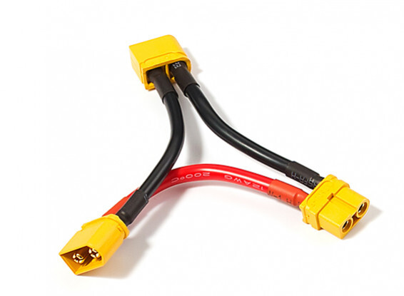 XT60 Serial 2 to 1 Battery Harness Series Lipo Y Wire Adapter Plug 1pc ...