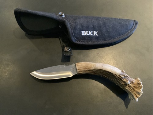 1991 Buck USA 673 Custom Stag Handle Fixed Blade Knife W/ Sheath | eBay