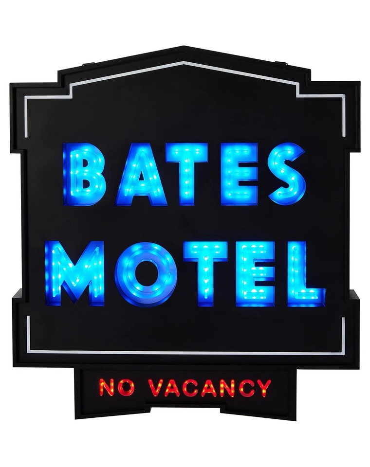 Spirit Halloween Bates Motel No Vacancy LED Neon Sign Decor Prop NEW | eBay