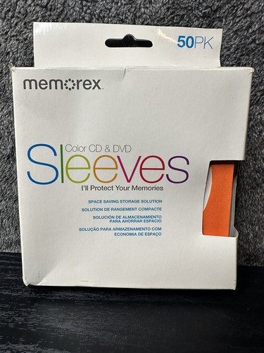 Memorex Color CD/DVD Plastic Sleeves Keepers 40 Pack PLEASE READ ...