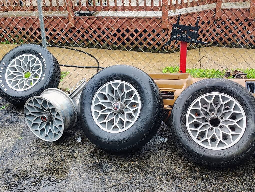 1977 PONTIAC FIREBIRD TRANS AM SNOWFLAKE 15X7 GM FORMULA WHEELS RIMS ...
