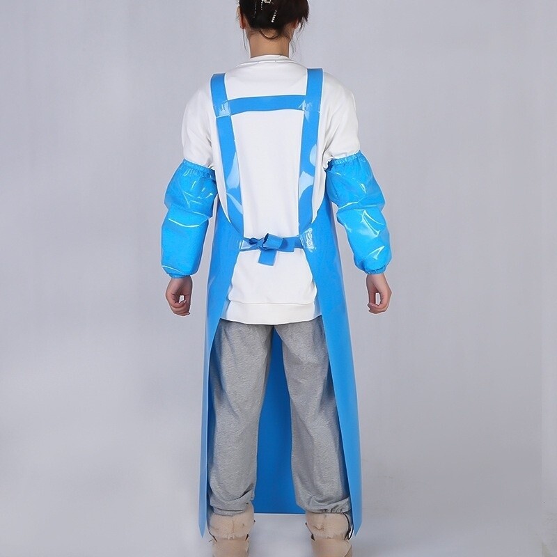 Heavy Duty Apron Unisex TPU Waterproof Butchers Industrial Aprons ...