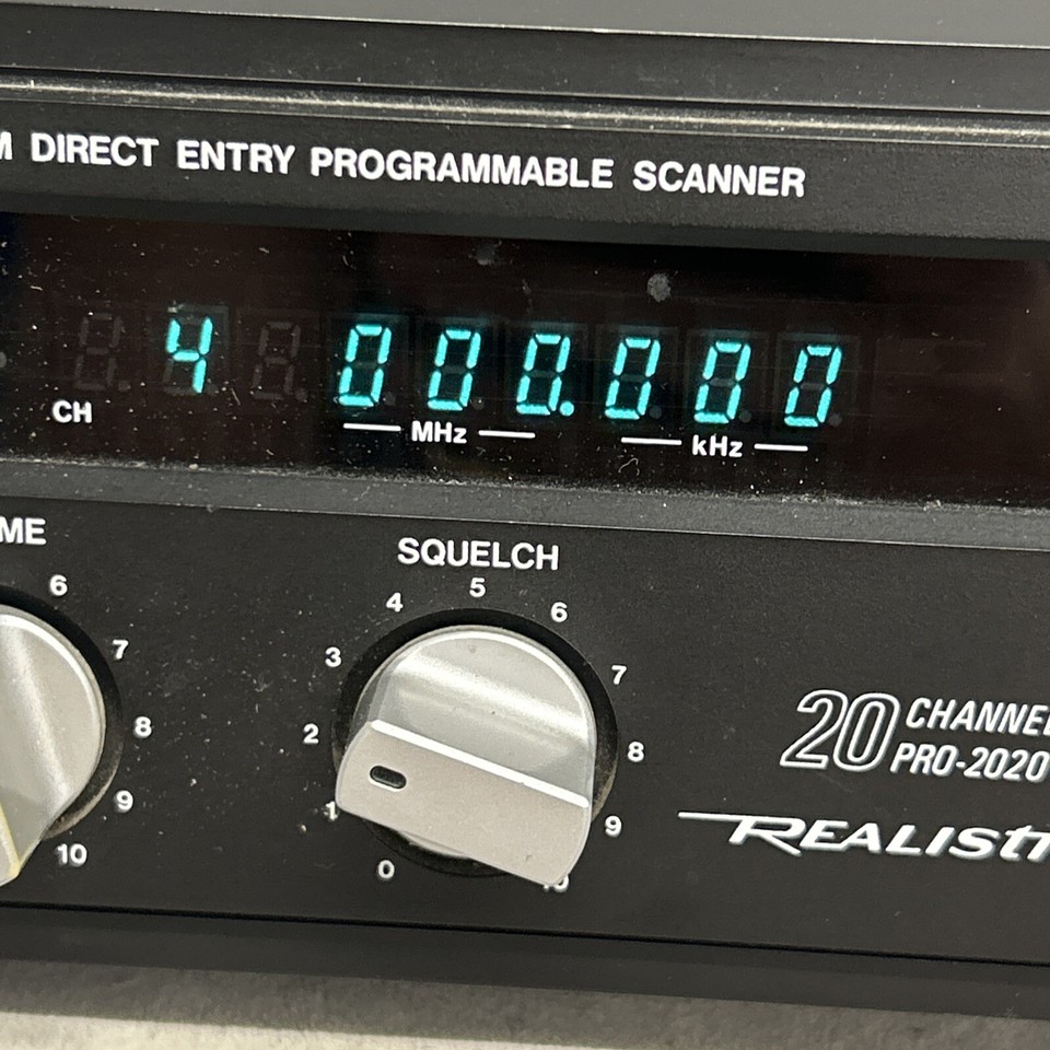 Vintage REALISTIC Scanner PRO-2020 AM/FM VHF/UHF 20 Channel ...