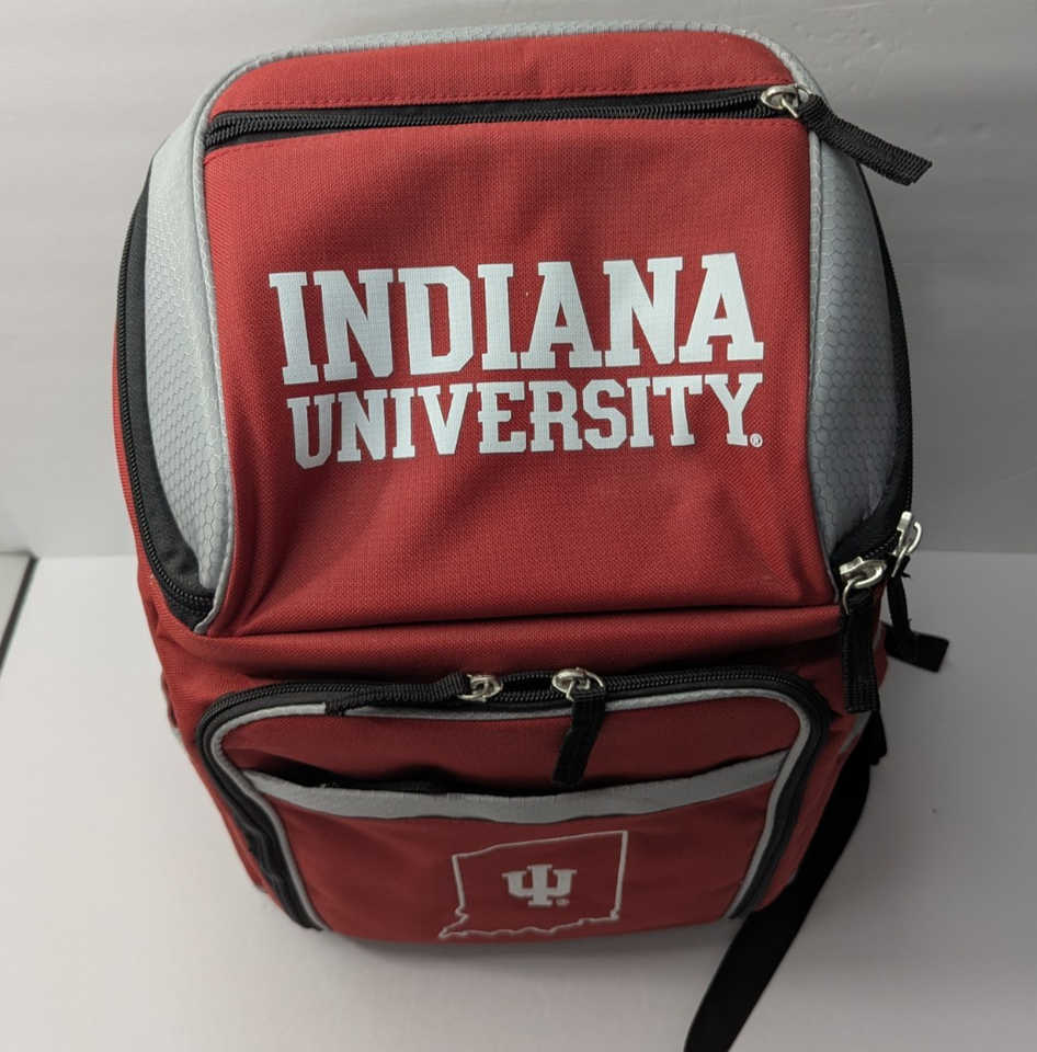 IU Insulated Cooler Backpack Indiana University Hoosiers Football Holds ...