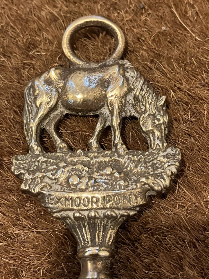 Two Vintage Brass Toasting Forks Exmoor Pony & St Peter Port Guernsey ...