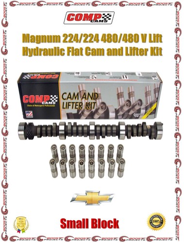 Comp Cams 480/480 V Lift Hydraulic Flat Cam and Lifter Kit For Chevy ...