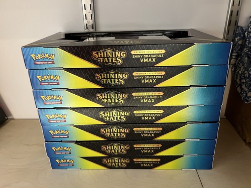 Lot Of 7 Pokemon TCG Shining Fates Premium Collection Box Shiny ...