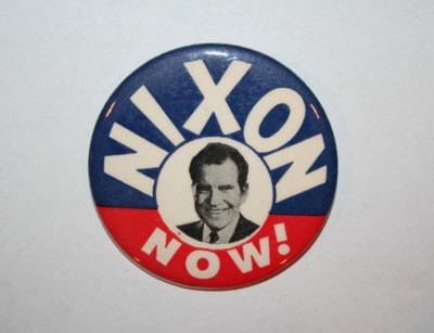 1968 Richard Nixon President Election Campaign Button Political Pinback ...