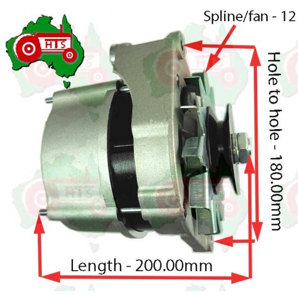Tractor Fits For Chamberlain Alternator 70 AMP Bosch 2 Bolt C670 C6100 ...