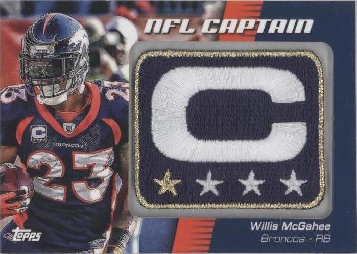 2012 Topps - Nfl Captain's Patch Willis McGahee #NCP-WM for sale online ...
