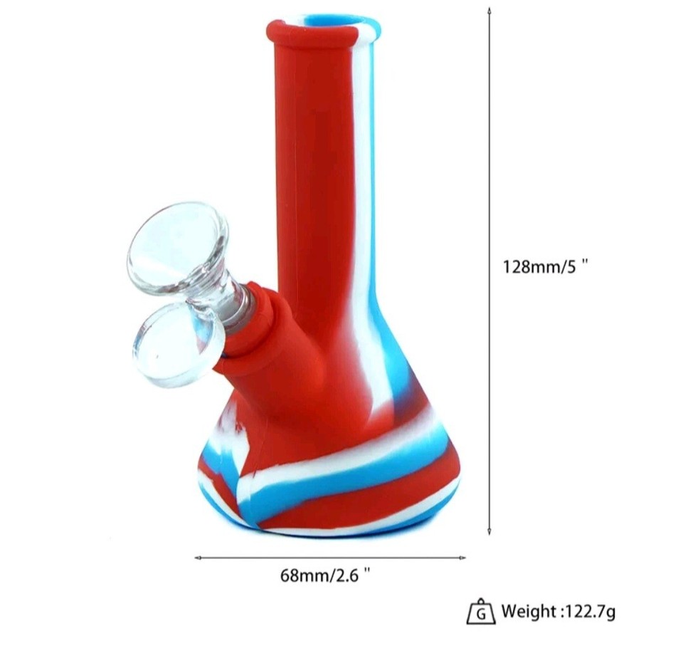 Unbreakable Silicone Small Bong with Glass Bowl | eBay