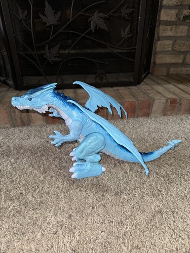 Zuru Robo Alive Animated Blue Dragon Robotic Toy. Walks, Roars, Lights ...
