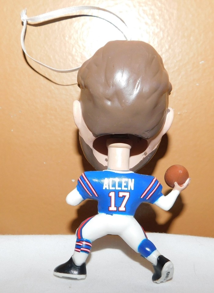 Hallmark NFL Buffalo Bills QB Josh Allen 17 Christmas Ornament Bouncing ...