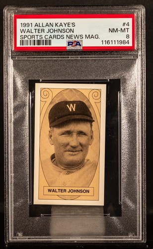 116111984 Walter Johnson 1991 Allan Kaye's Sports Cards New Magazine ...