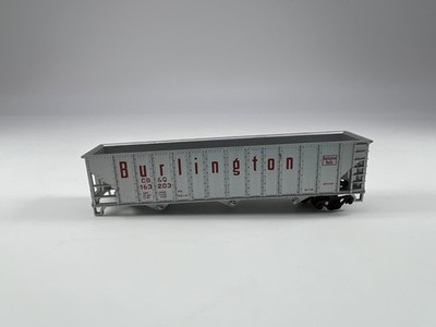 Atlas #163203 N Scale Burlington Hopper Car Gray Good | eBay