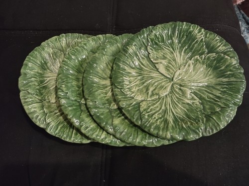 Set of 4 Italy Made Leaf Cabbage Plates | eBay