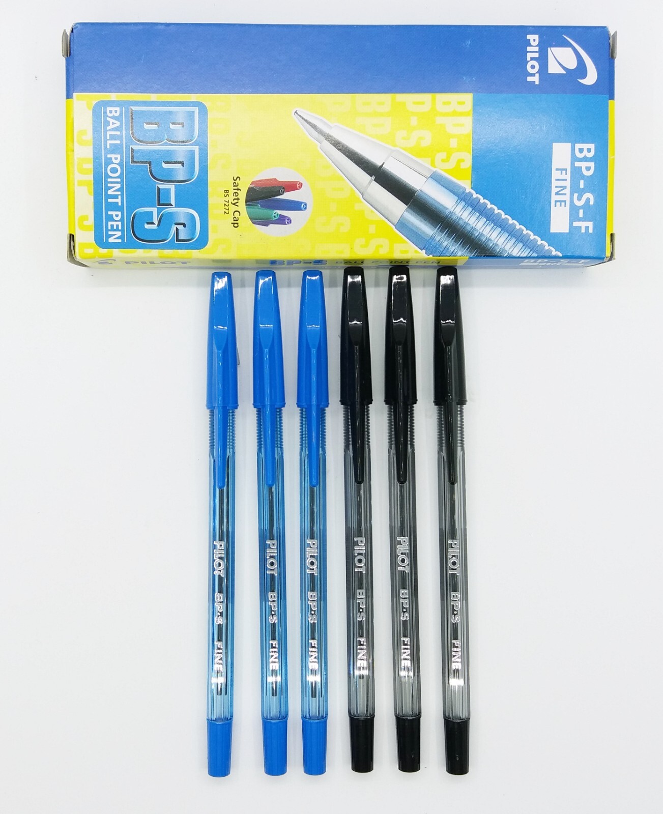 19 Pilot Bp-s 0.7mm Fine Ball Point Pen 7 Black 5 Blue 7 Red NOS for ...