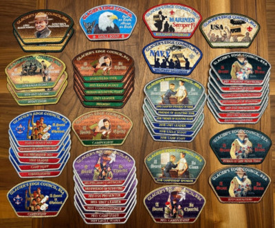 Large Collection of Glacier's Edge Council CSP Patches Wisconsin Boy ...