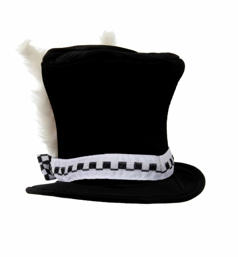 Alice in Wonderland White Rabbit Top Hat Adult Costume Ears Bunny Mad ...