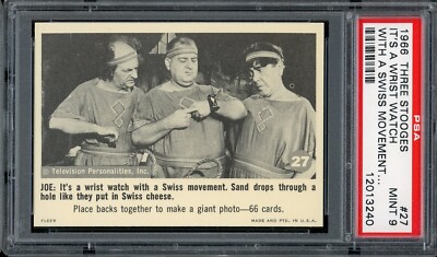 1966 The 3 Stooges #27 It's A Wrist Watch With A Swiss... PSA 9 *d2 | eBay