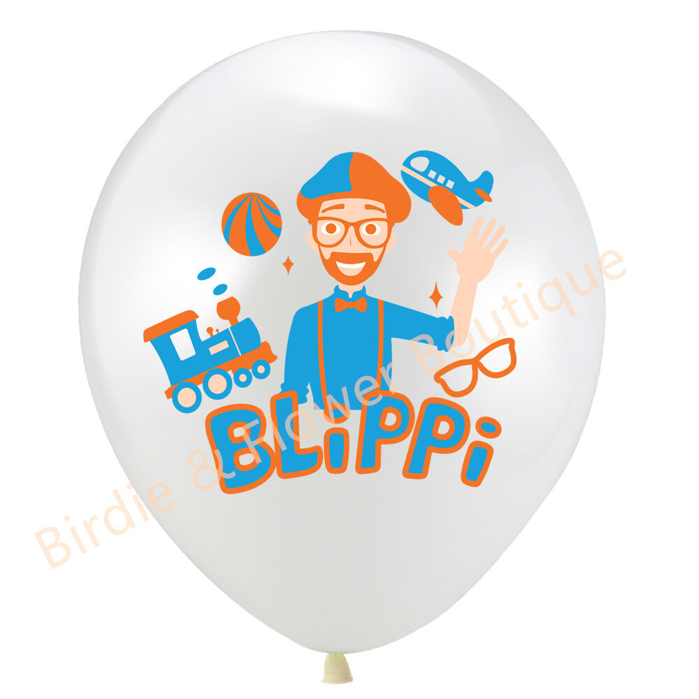 36pcs Blippi Balloons Set Air Inflatable Birthday Party Decorations ...
