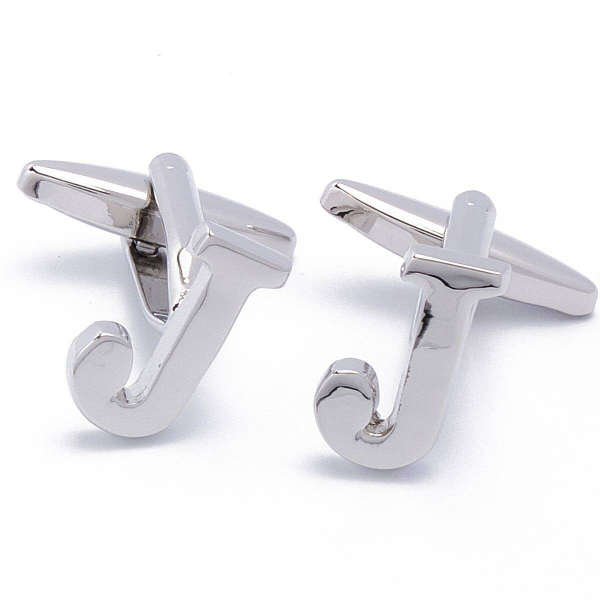 Cufflinks - Letters Initials Letter J Silver Metal | eBay