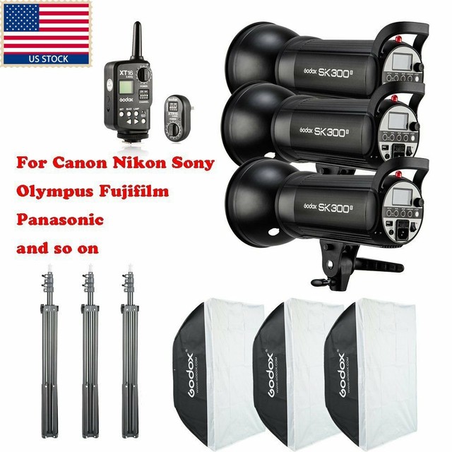 Godox 300w SK300 Photo Studio Flash Strobe Light & Ft-16 Wireless ...