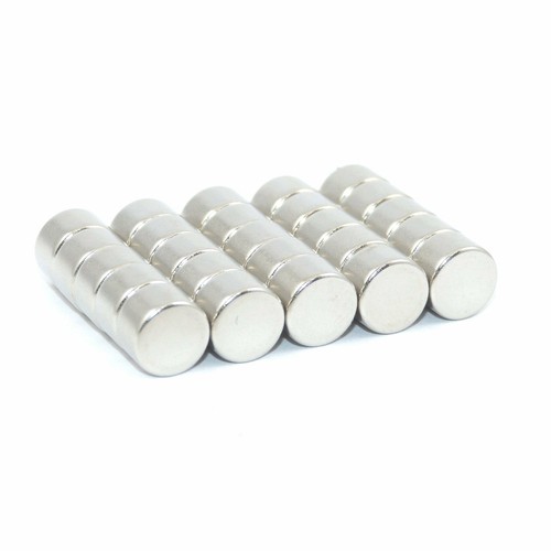 10 pcs Small 8mm x 5mm neodymium disc magnets N38 DIY craft scalextric ...