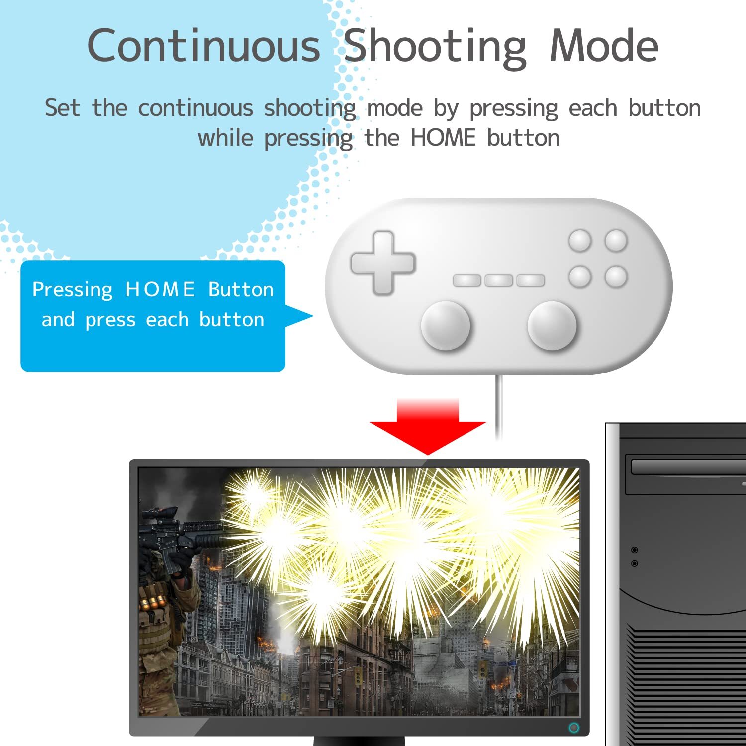 Elecom JC-W01UWH Gamepad Converter USB adapter Connection Wii Classic ...