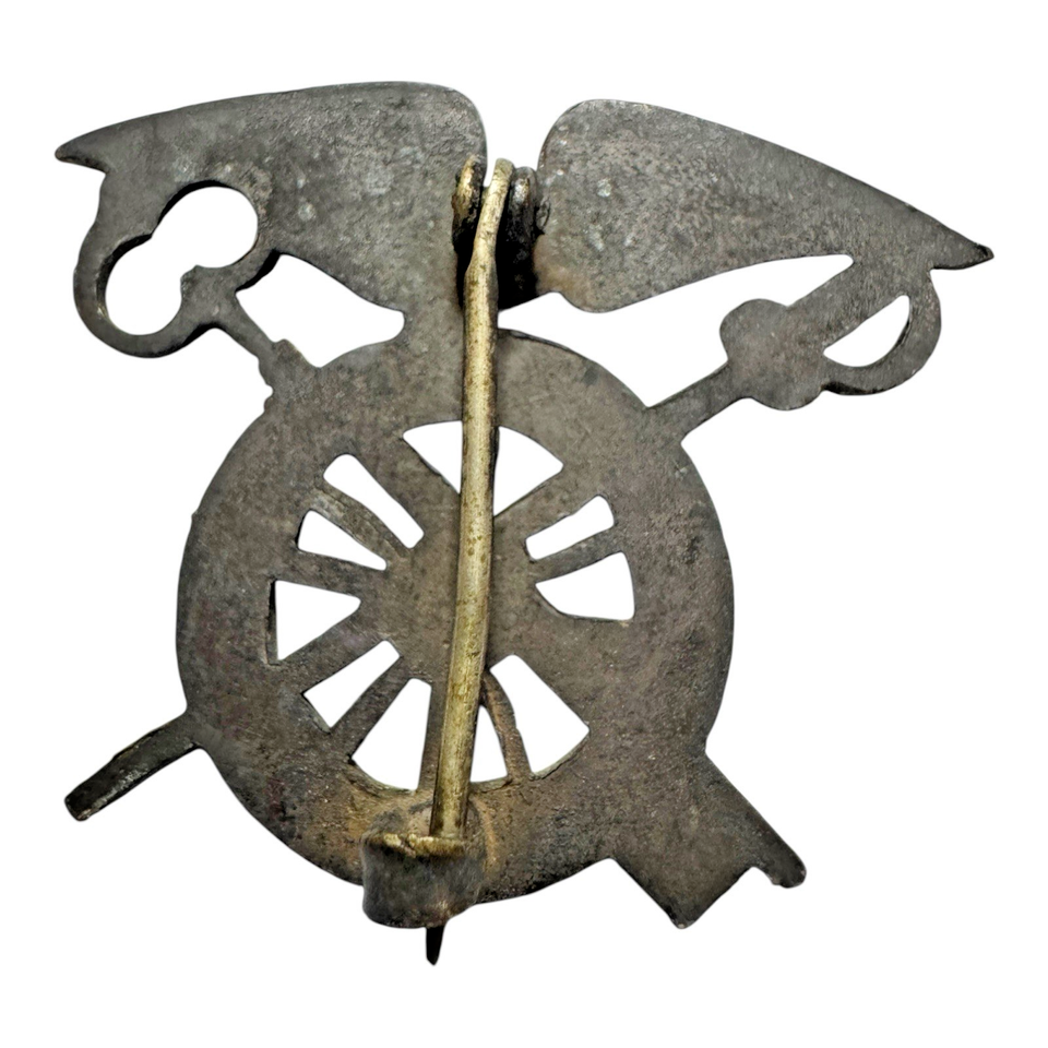 WWI US Army Quartermaster Corps Officer Insignia Pin Brass Collar Badge ...