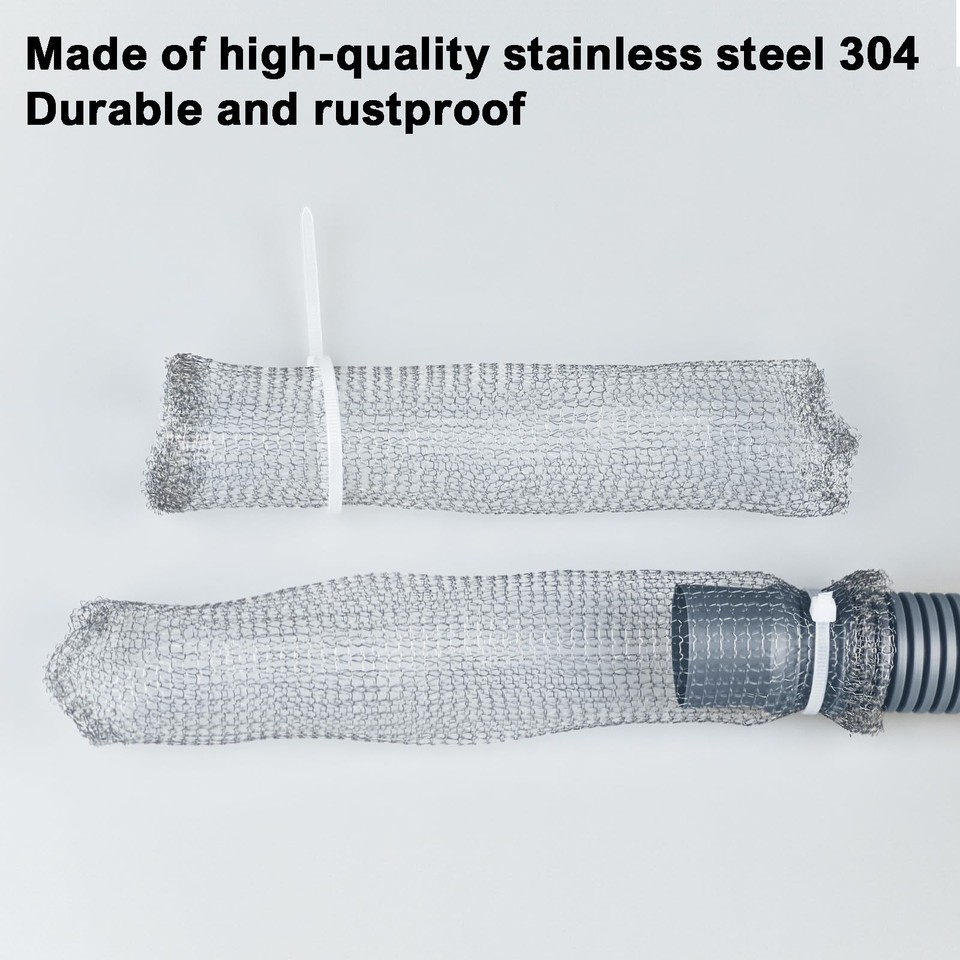 24 PC Lint Traps for Washing Machine Stainless Steel Mesh Washer Hose ...