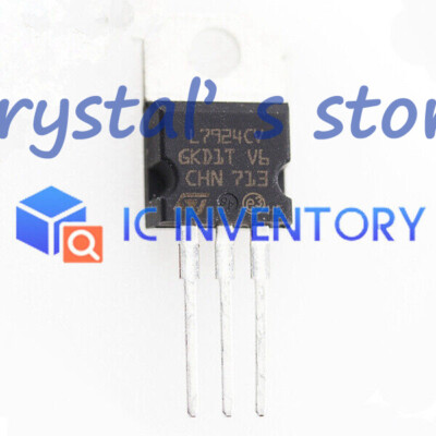 10pcs L7924CV STL7924CV L7924 LM7924 Voltage Regulator IC -24V TO-220 ...