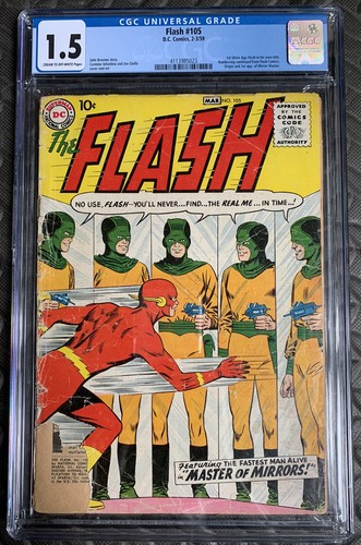 Flash #105 1st Issue in Own Title Key CGC 1.5 4113985023 | eBay