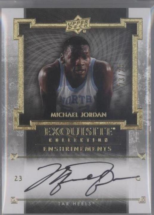2013-14 Upper Deck Exquisite Collection - Enshrinements Michael Jordan ...