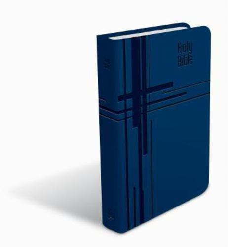 CEB Common English Premium Gift Bible Decotone Indigo Cross by Common ...
