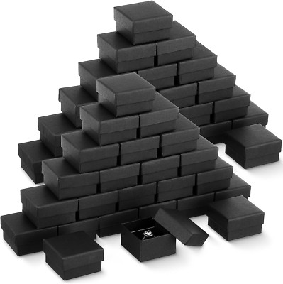 72Pack Jewelry Gift Boxes Bulk Cardboard Packaging Ring Necklace ...