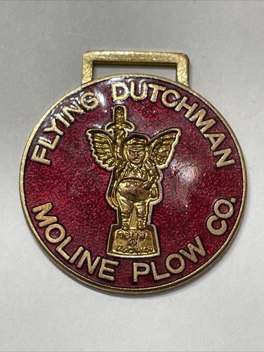 Flying Dutchman Moline Plow Co Enameled Watch Fob 59 | eBay