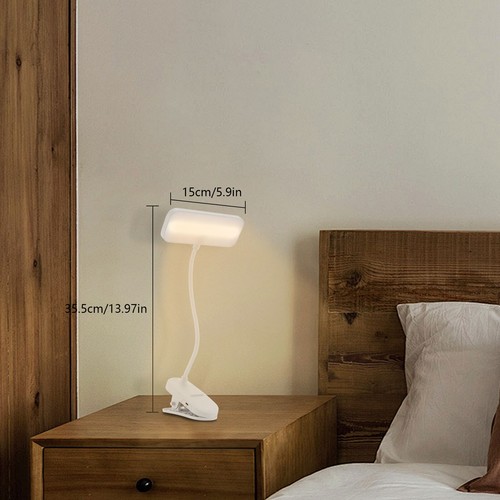 Dimmable LED Desk Light Touch Sensor Table Bedside Reading Lamp USB ...