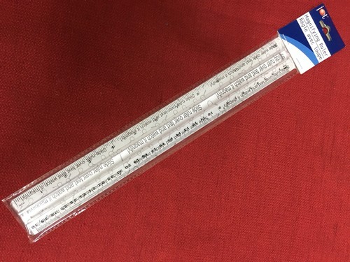 Jot MAGNIFYING RULER 12 INCH (30 cm) CLEAR PLASTIC RULERS | eBay